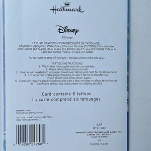 Disney | Party Supplies | New Disney Frozen Gift Card Tattoo Set Bundle ...